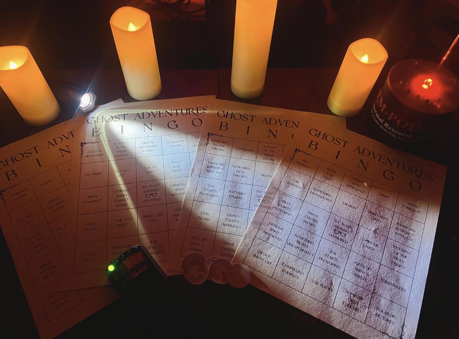 51 Ghost Adventures Bingo Cards – Fun and Spooky Game for Fans ...