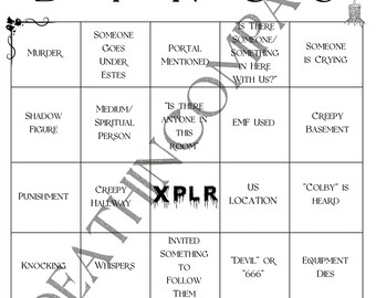 51 Project Fear/destination Fear Bingo Cards – Fun and Spooky Game for ...
