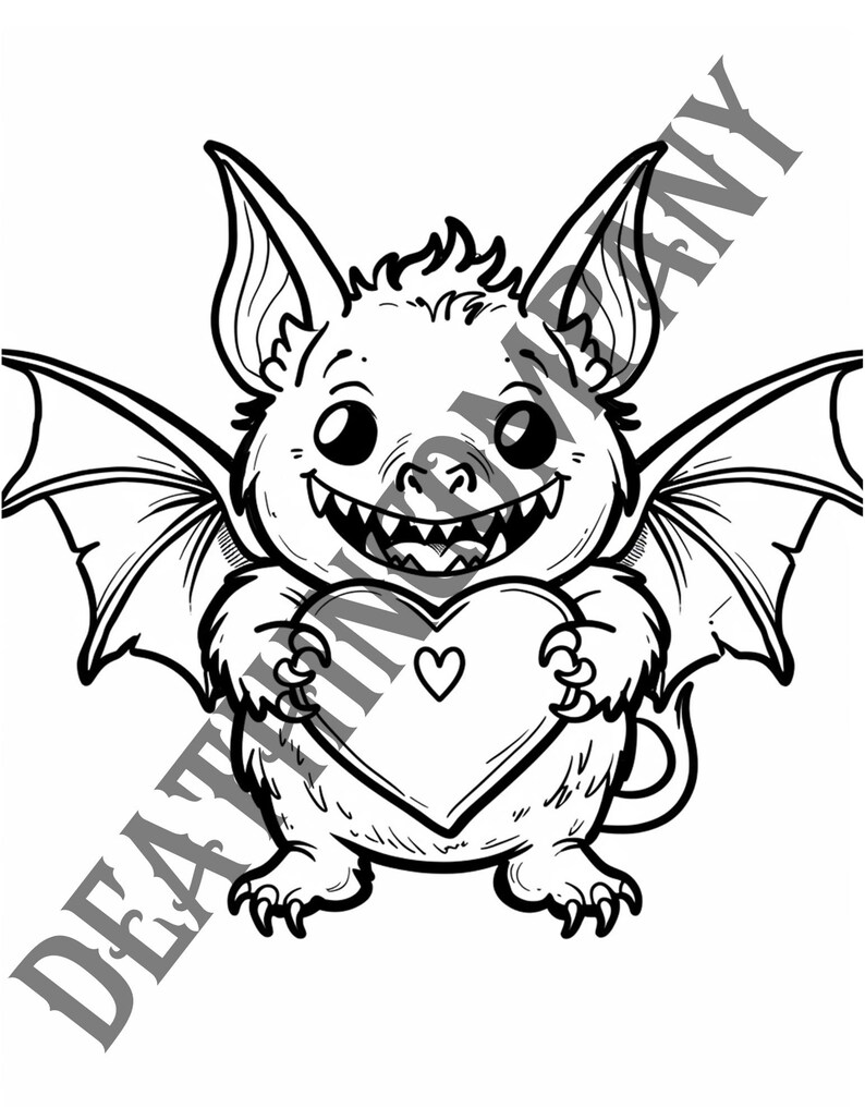 200 Creepy Cute Valentine's Day Coloring Pages Spooky & Adorable ...