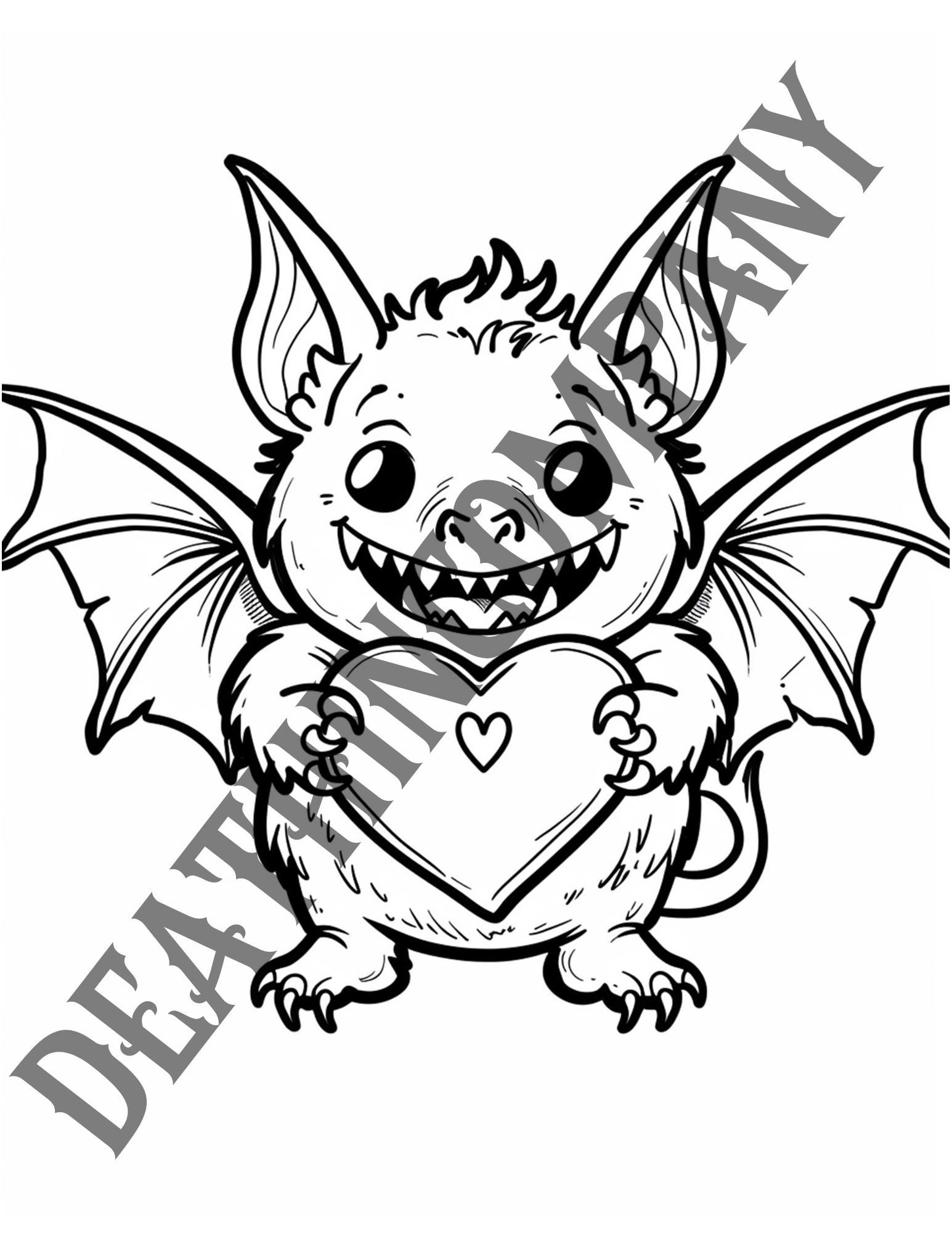 200 Creepy Cute Valentine's Day Coloring Pages – Spooky & Adorable ...