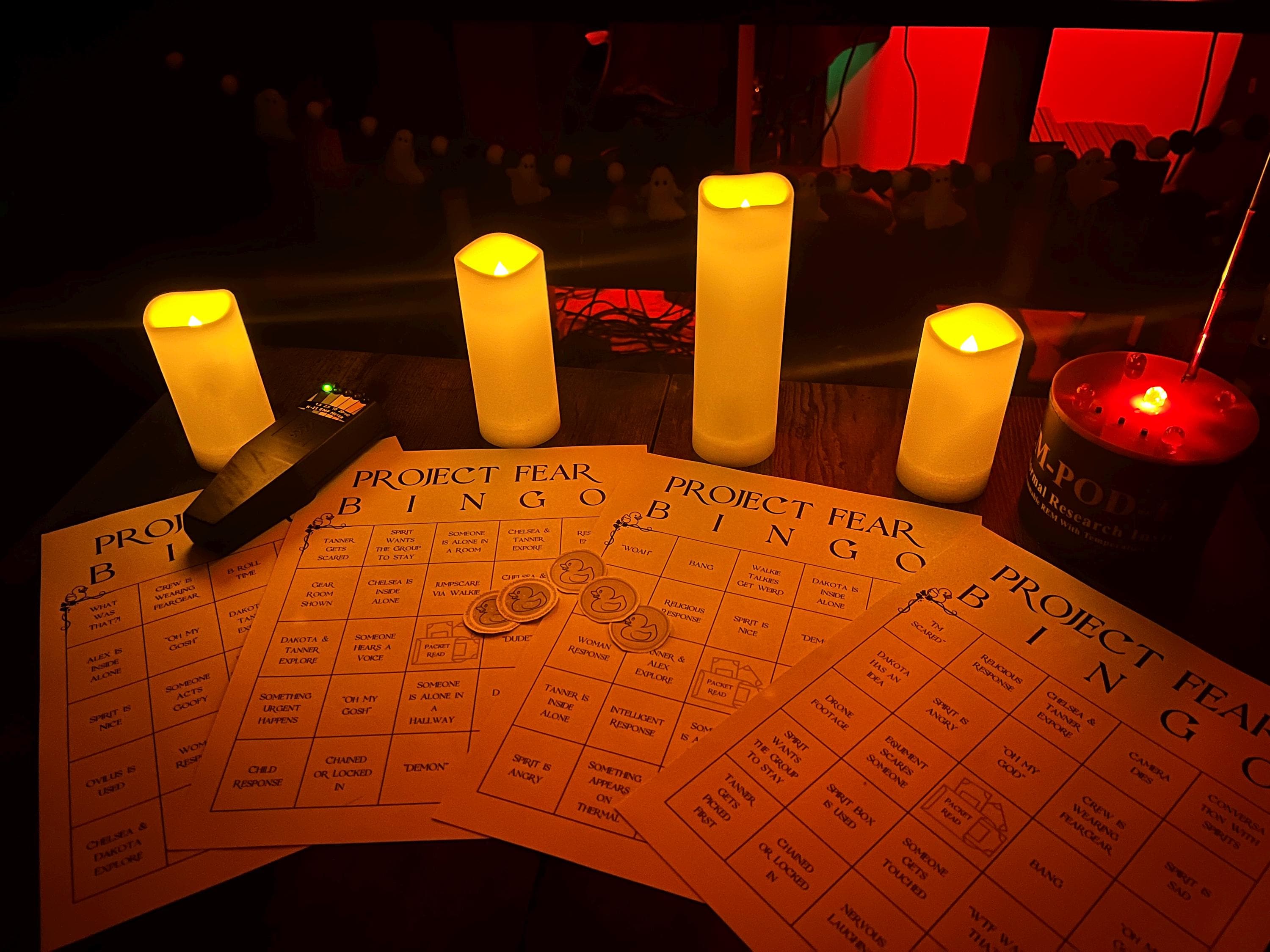 51 Project Fear/destination Fear Bingo Cards – Fun and Spooky Game for ...