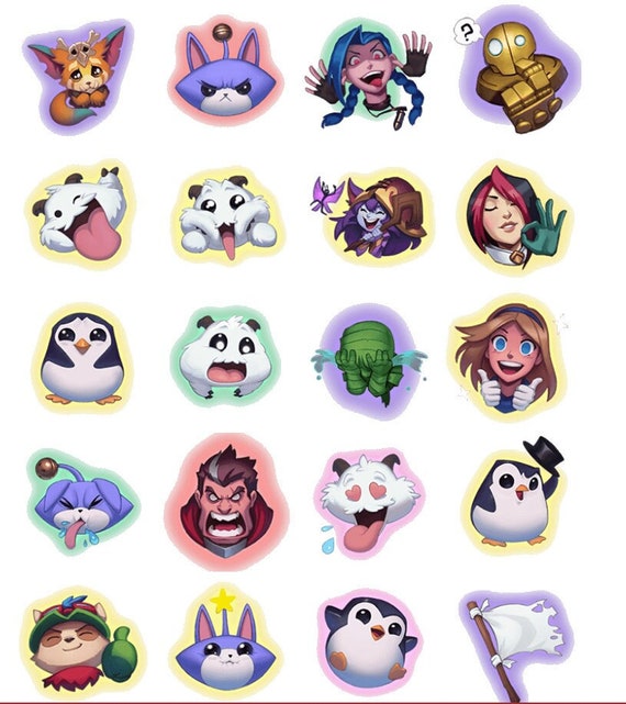 League of Legend Emote SVG Files Bundle - Etsy