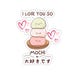 I Love You so Mochi Cute Kawaii Sticker Valentines Japanese Food - Etsy