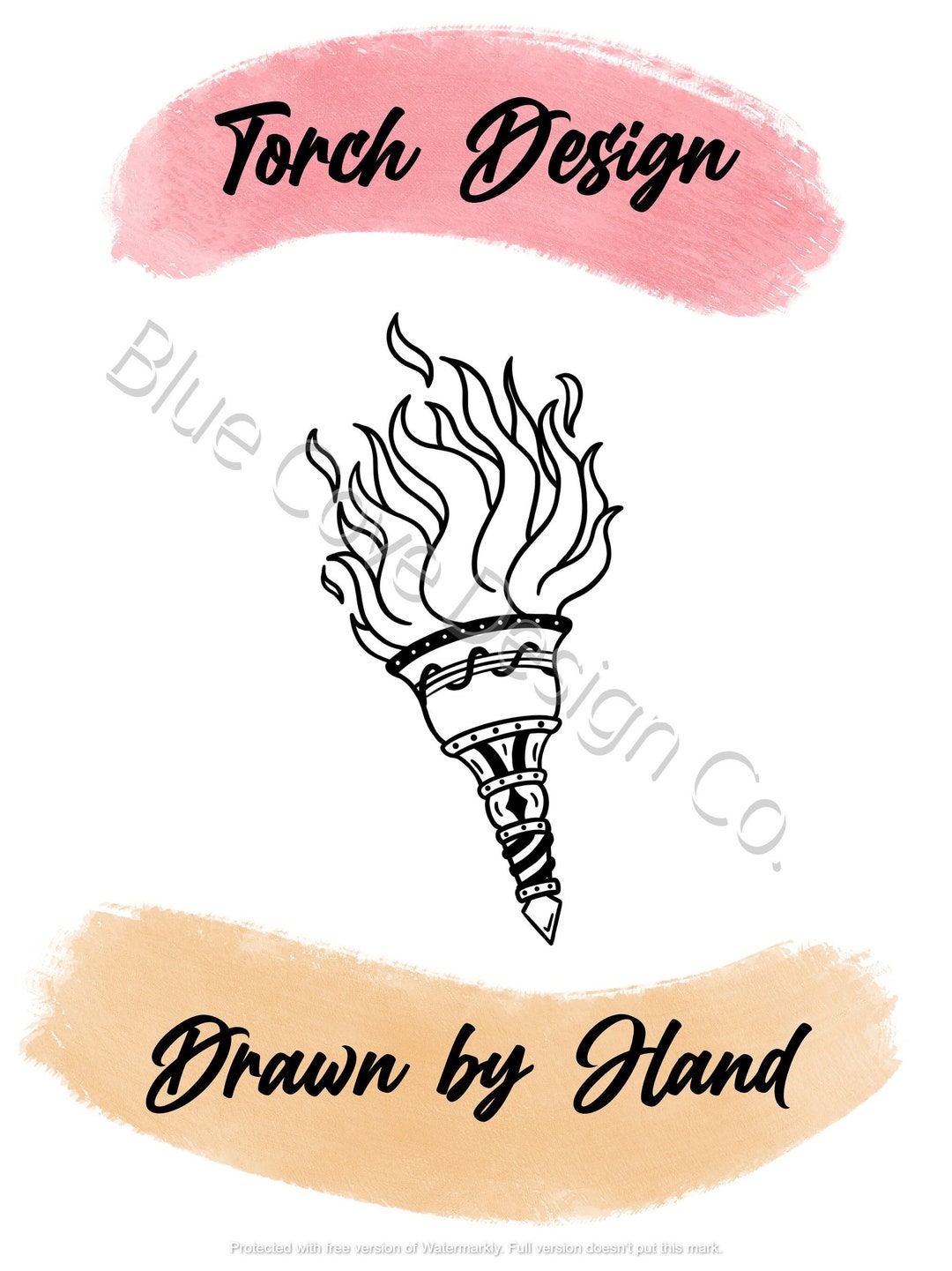 Torch SVG | Hand Drawn Design | PNG and SVG - Etsy