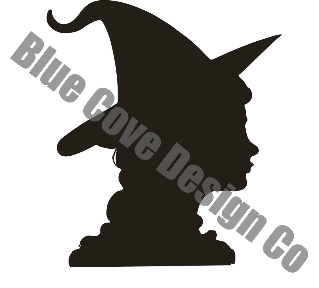 Witch Head SVG | Hand Drawn Design | PNG and SVG - Etsy