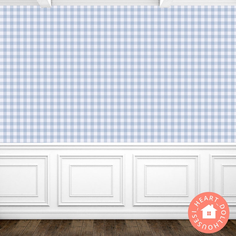 Gingham Wallpaper - Etsy
