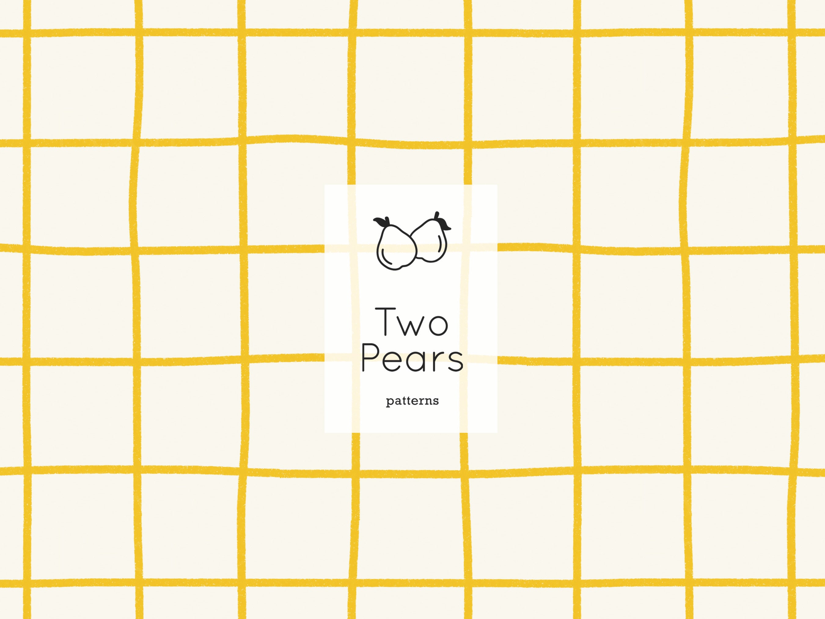 Yellow Grid Seamless Pattern, Mustard Striped Wonky Grid Digital Art - Etsy