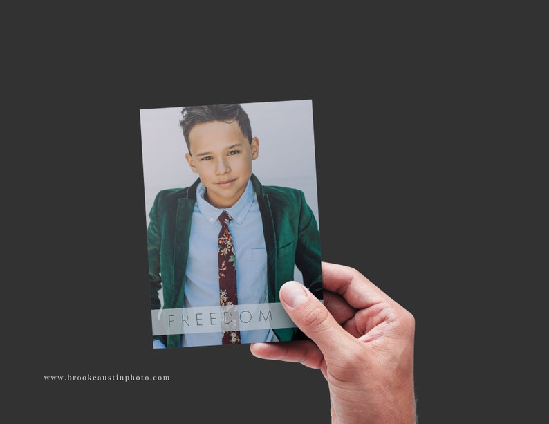 Freedom Model DIY Comp Card Canva Template Customizable - Etsy