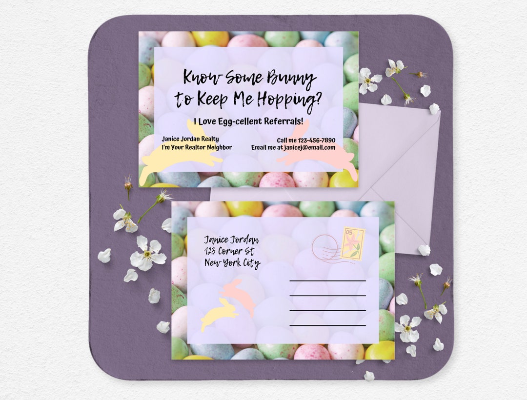 Realtor Easter Postcards | Real Estate Post Cards for Easter | Realtor ...