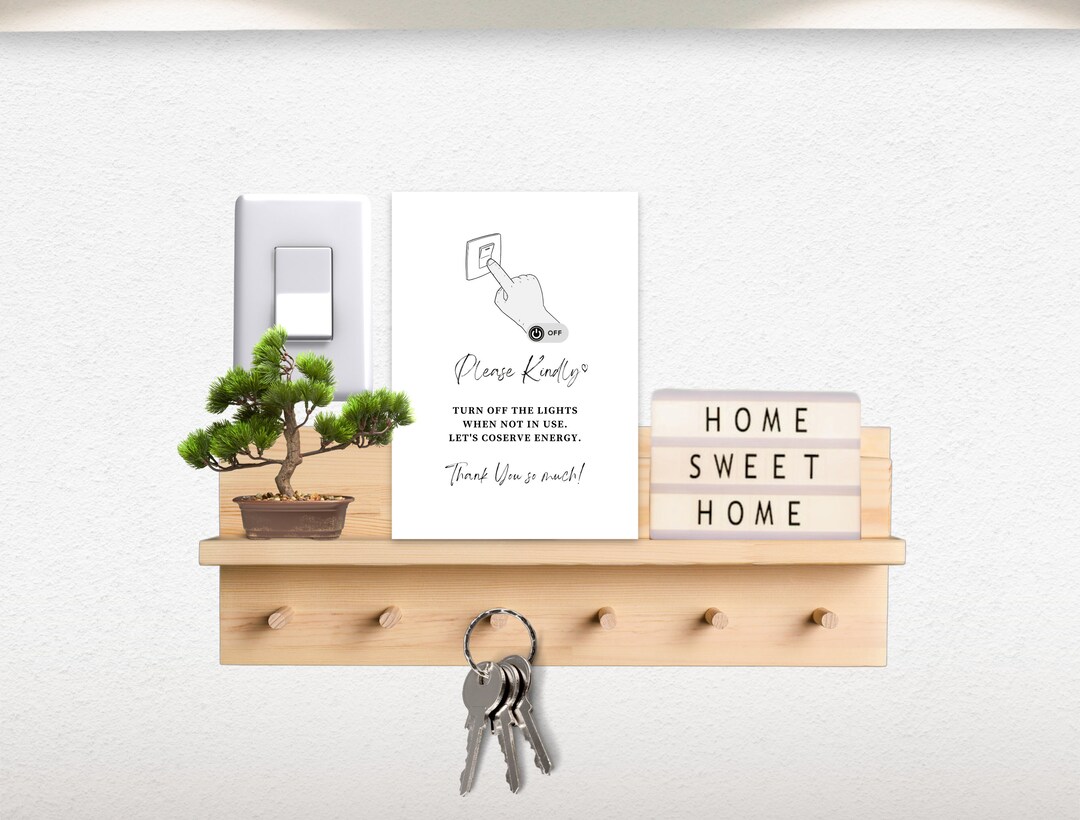 Airbnb Turn off Lights Sign | Airbnb Sign Lights off Printable | Airbnb ...