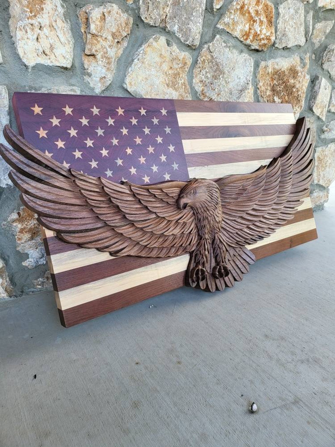 American Flag and Bald Eagle - Etsy