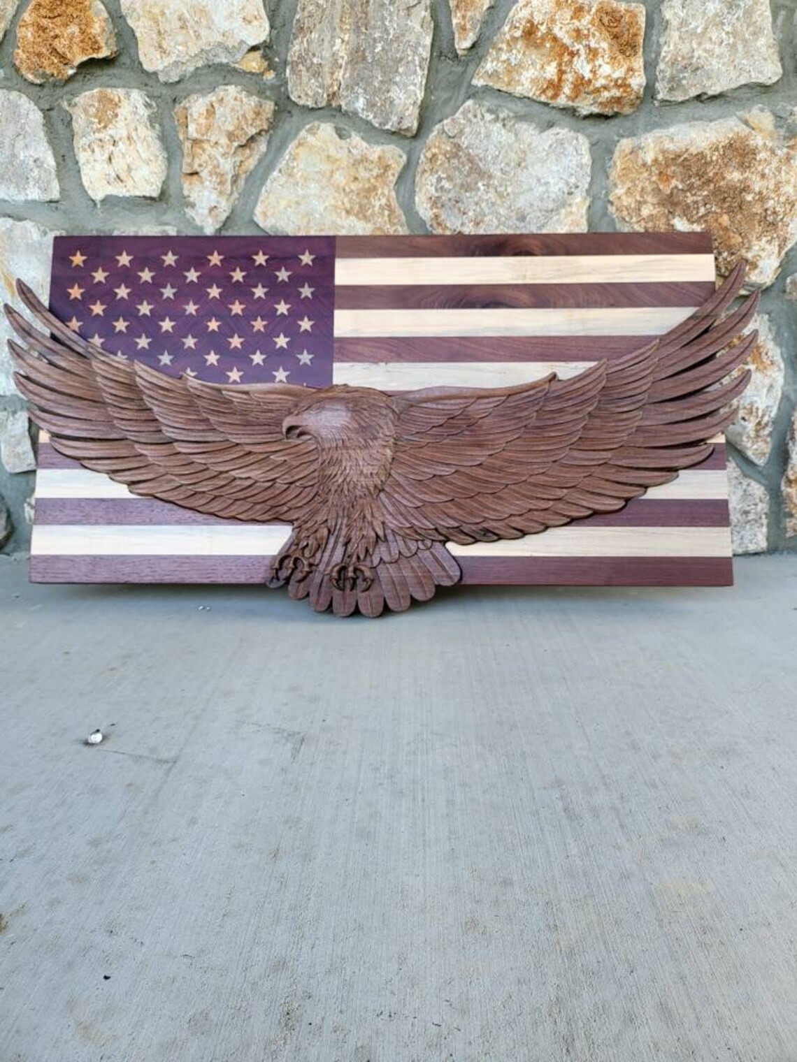 American Flag and Bald Eagle | Etsy