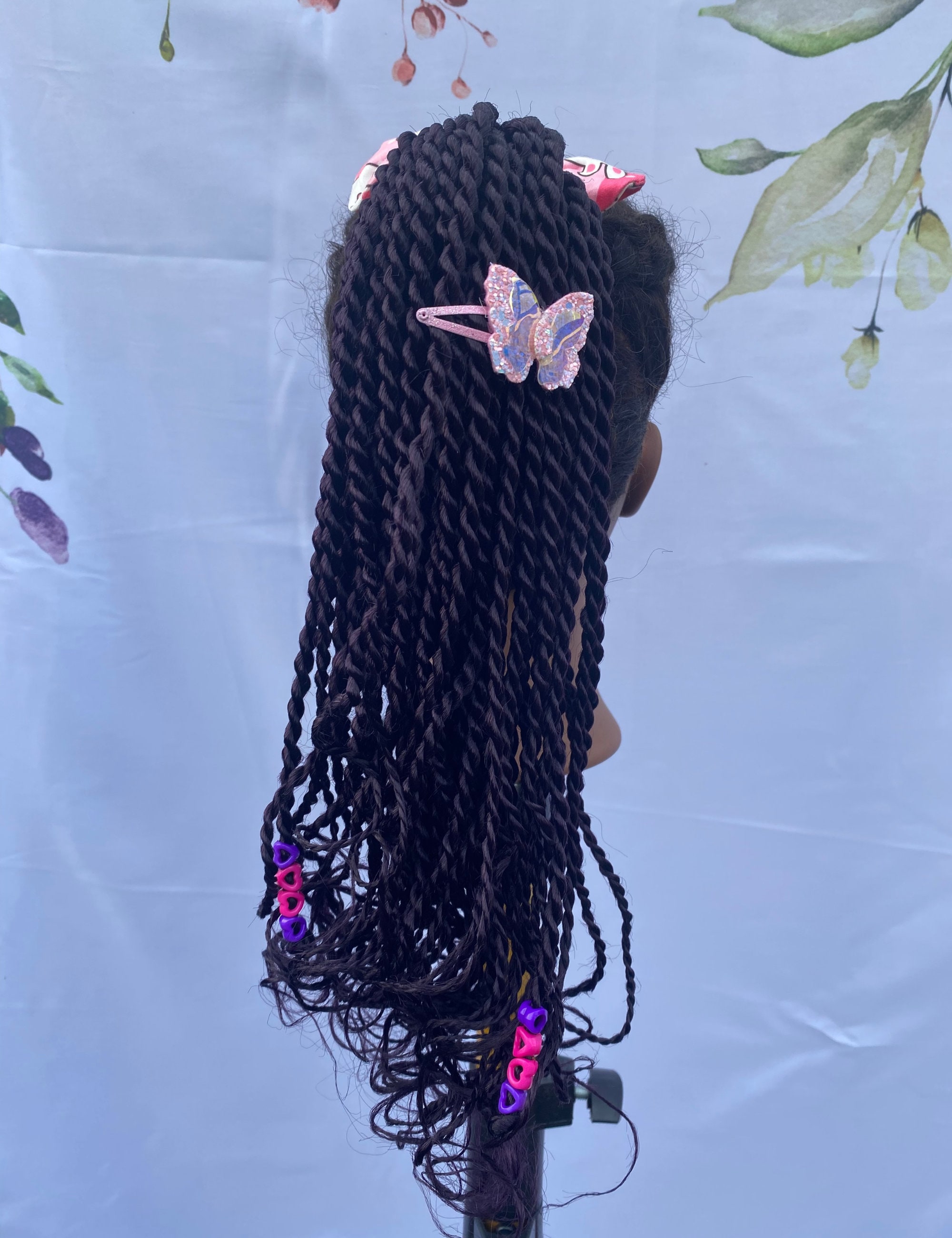 Kids Braid Drawstring Ponytail Braiding Hair Ponytail for Children ...