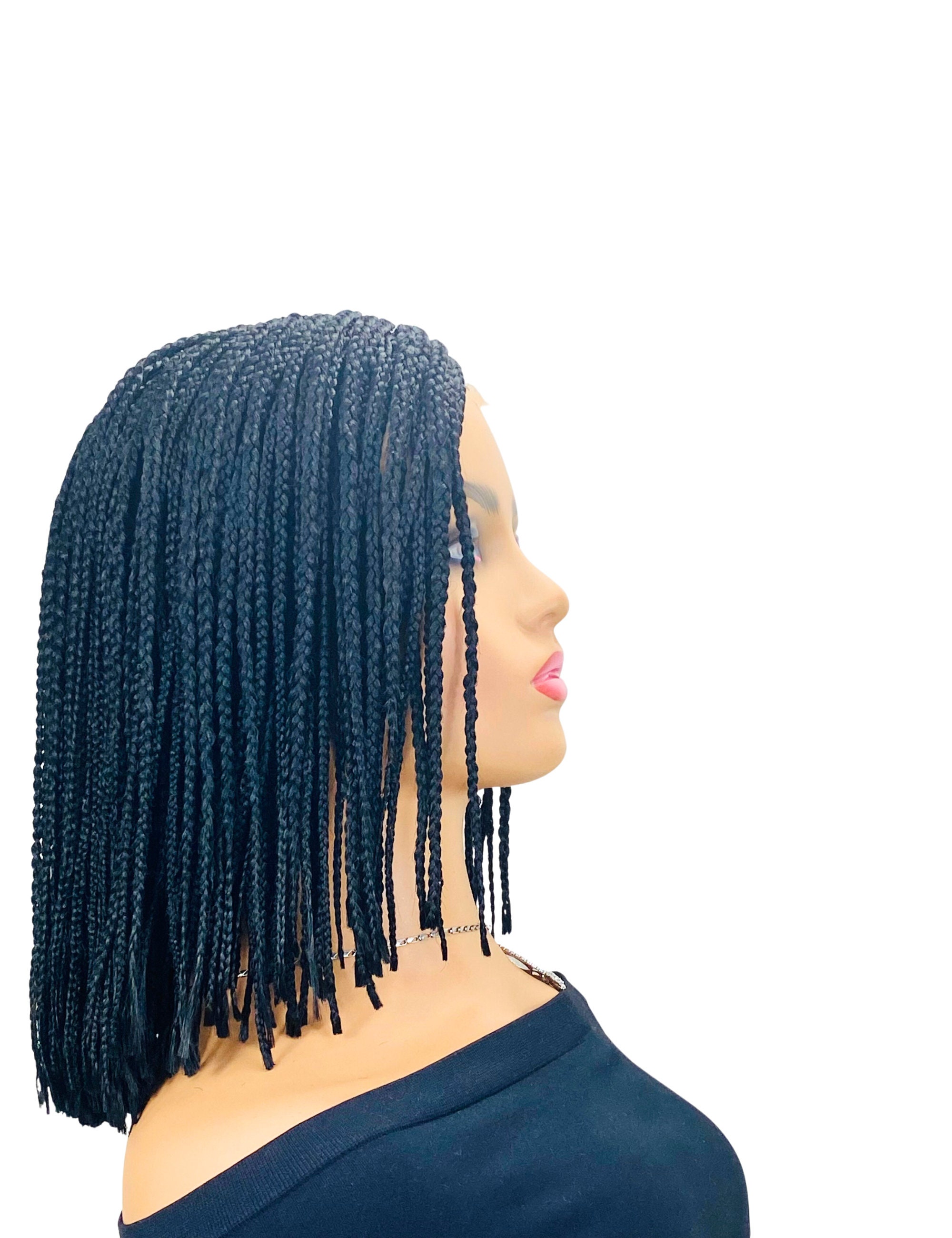 Tiwaoma Alopecia Pixie Cut Braided Wig Short Box Braid - Etsy