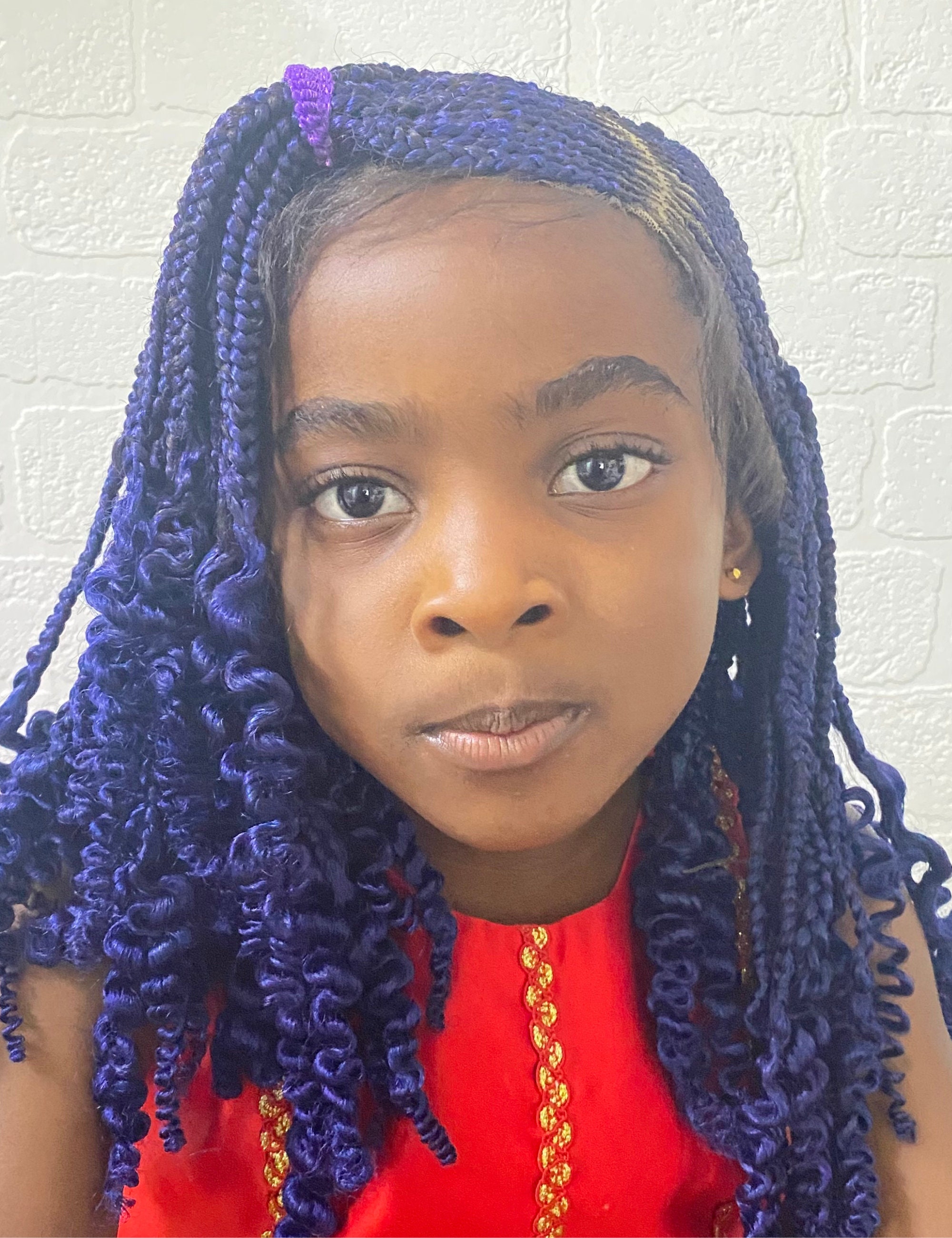 Conrow Box Braid Lace Front Wig for Girls Kanekalon Braids - Etsy