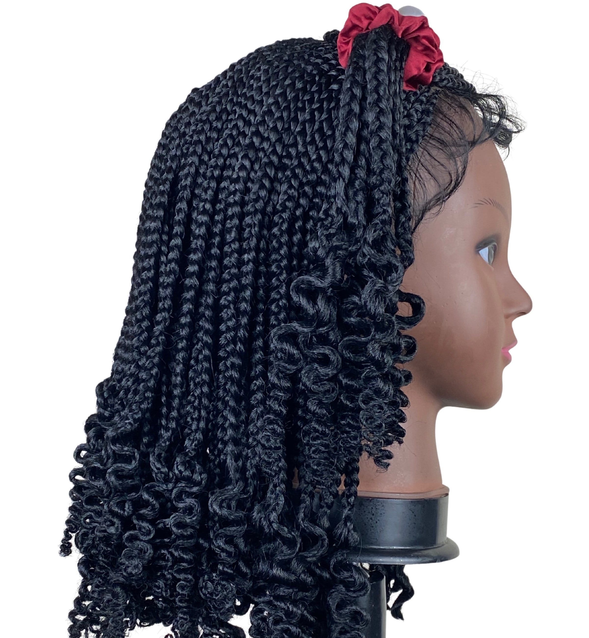 Conrow Box Braid Lace Front Wig for Girls Kanekalon Braids - Etsy