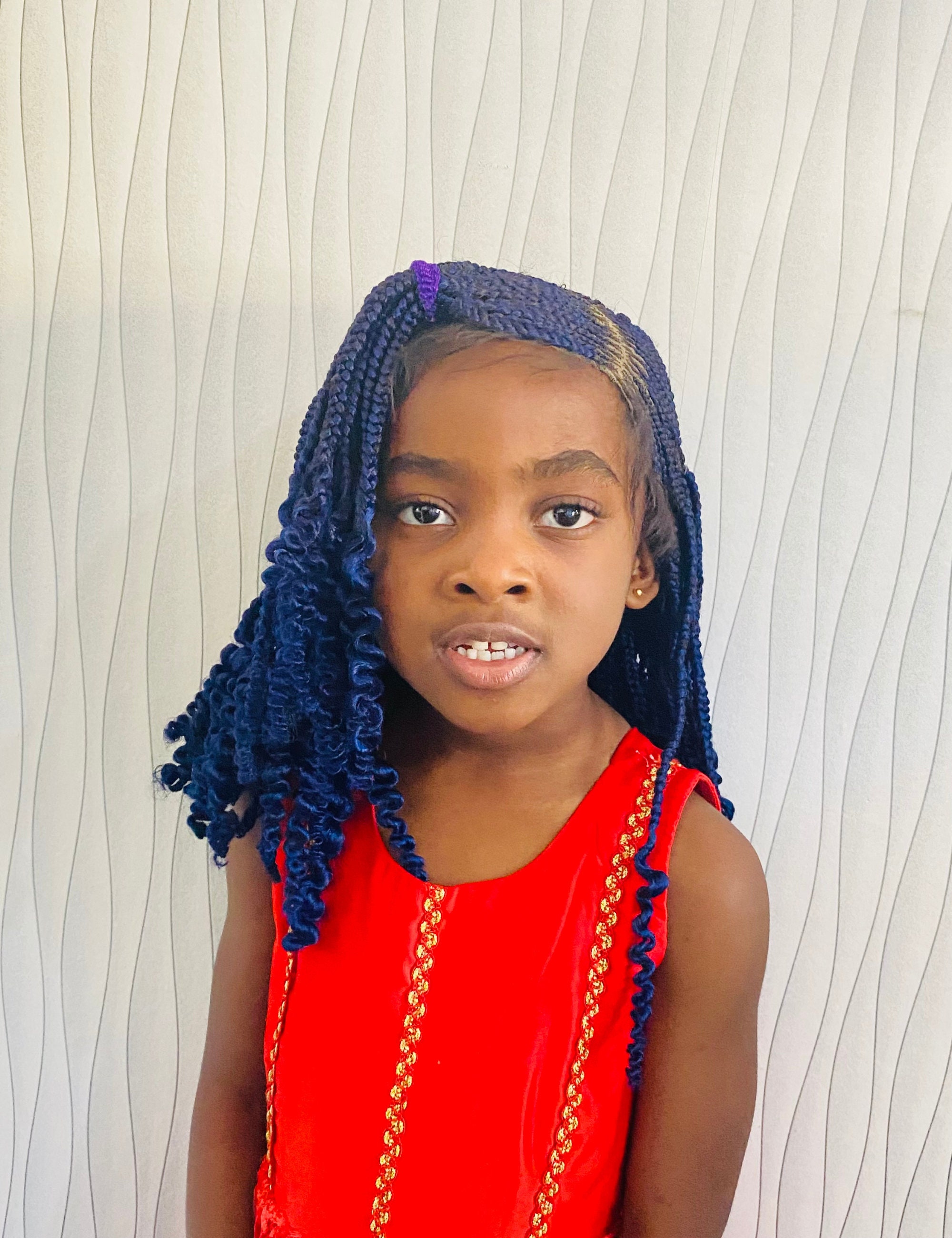 Conrow Box Braid Lace Front Wig for Girls Kanekalon Braids - Etsy