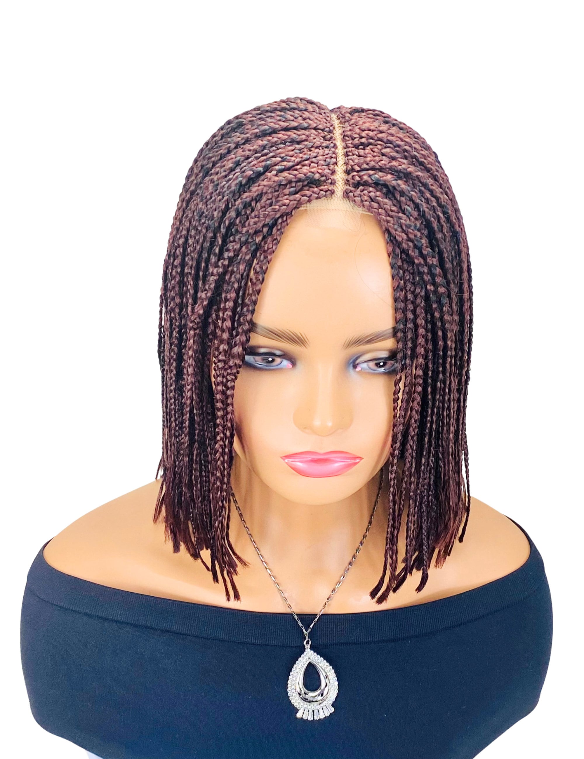 Tiwaoma Alopecia Pixie Cut Braided Wig Short Box Braid - Etsy