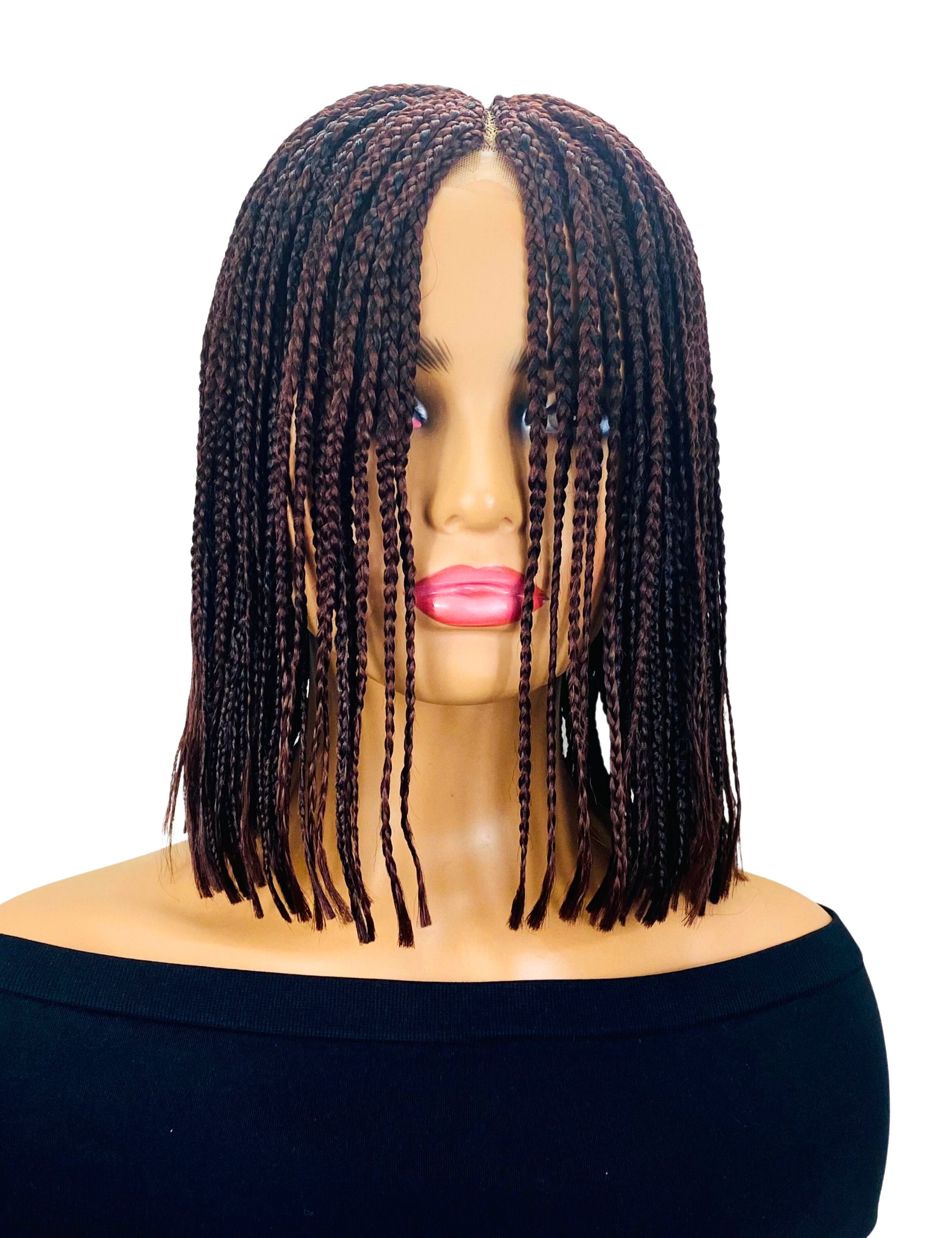 Tiwaoma Alopecia Pixie Cut Braided Wig Short Box Braid - Etsy