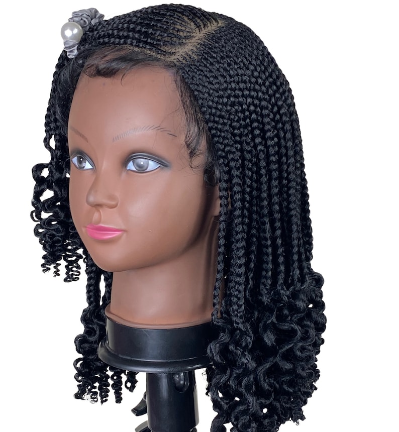 Conrow Box Braid Lace Front Wig for Girls Kanekalon Braids - Etsy