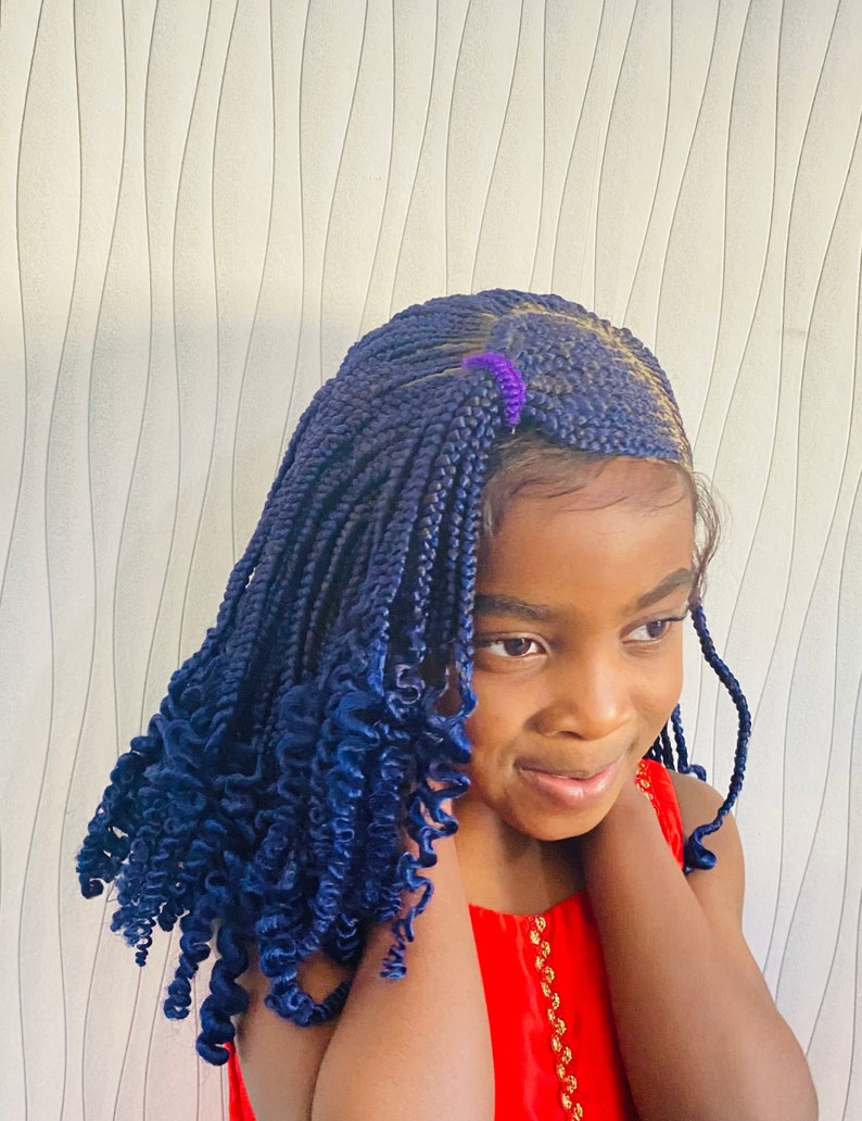 Conrow Box Braid Lace Front Wig for Girls Kanekalon Braids - Etsy