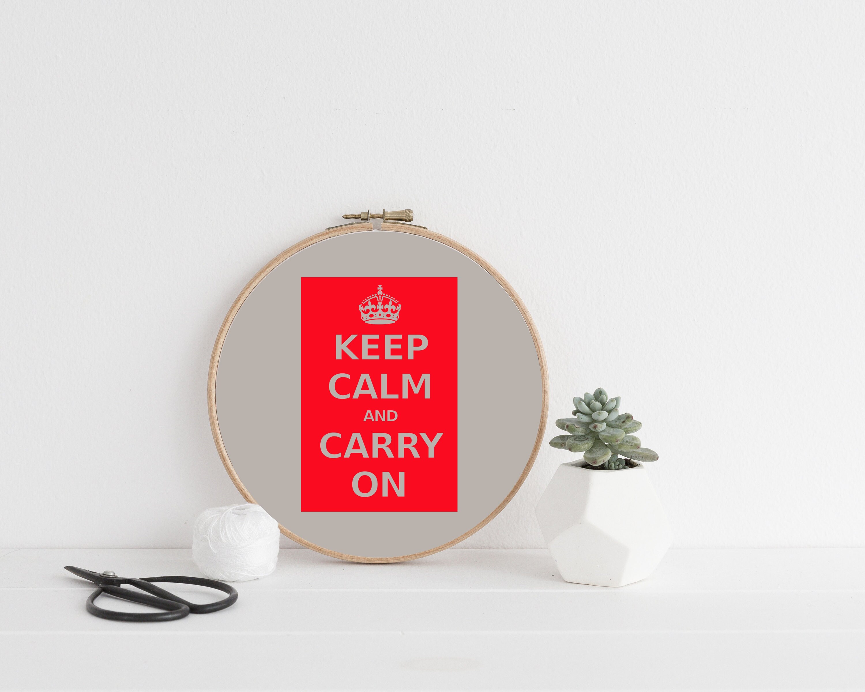 Keep Calm and Carry On, Sign Pattern, Easy Custom Cross Stitch ...