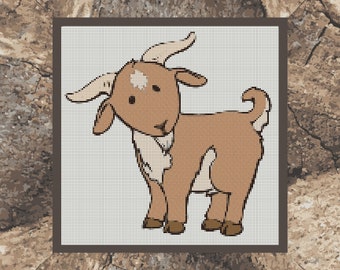 Cross Stitch Goat - Etsy