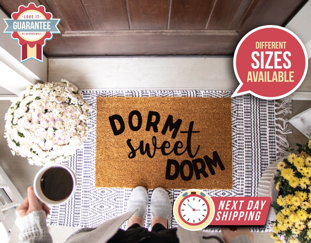 Dorm Sweet Dorm Doormat, Personalized Doormat, College Room Decor ...