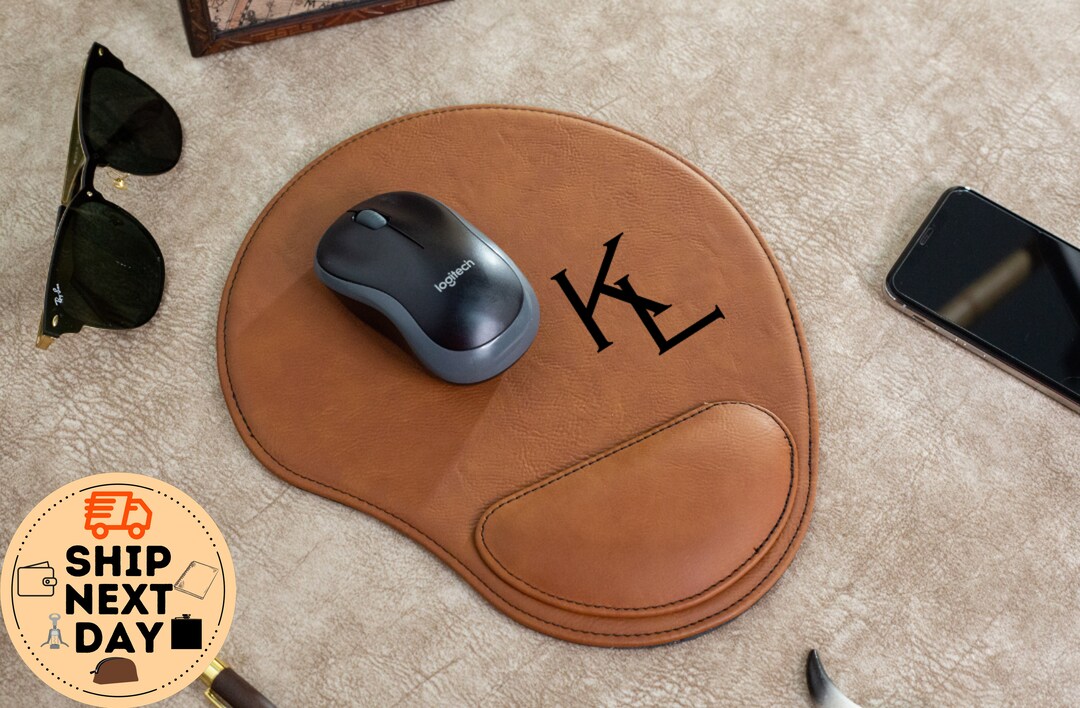 Personalized Leather Mousepad, Custom Mouse Pad, Leather Mouse Pad ...