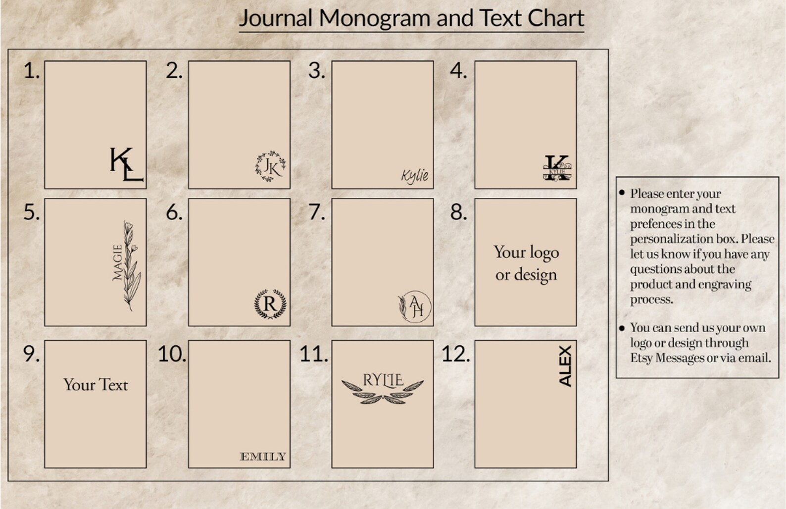 Custom Journal Engraved Leather Journal Personalized - Etsy