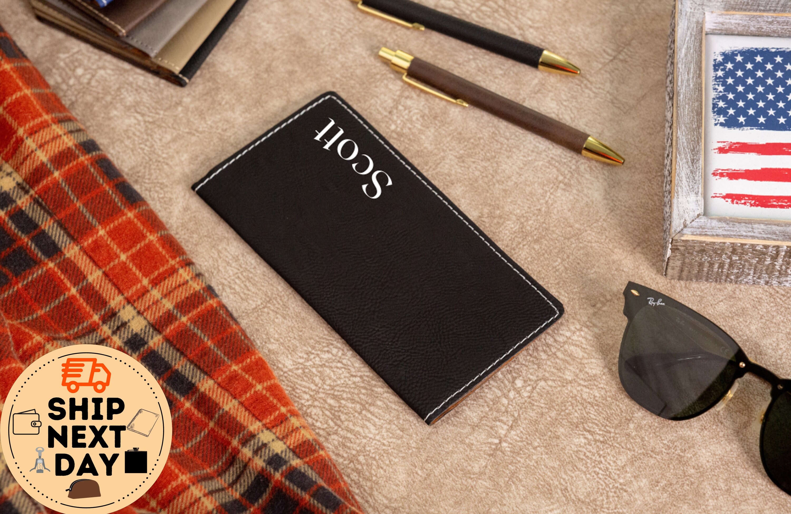 Custom Engraved Checkbook Cover personalized Checkbook - Etsy