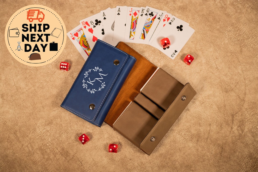 Personalized Deck of Cards Holder, Groomsmen Gift, Monogram Card and ...