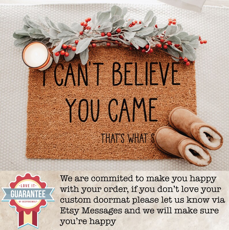 I Can't Believe You Came Doormat, Funny Doormat, That's What She Said ...