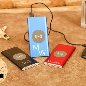 Custom Power Bank 8000MAH Personalized Wireless Phone Charger ,coworker ...