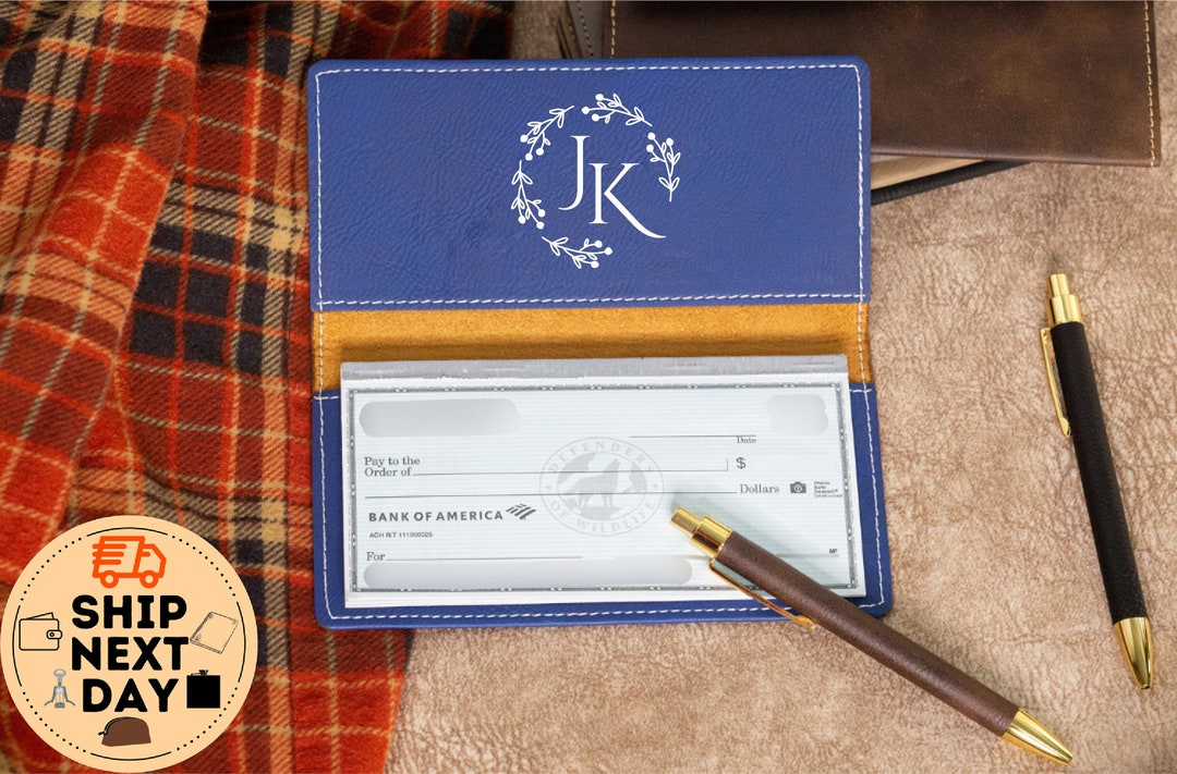 Custom Engraved Checkbook Cover ,personalized Checkbook Covers, Custom ...