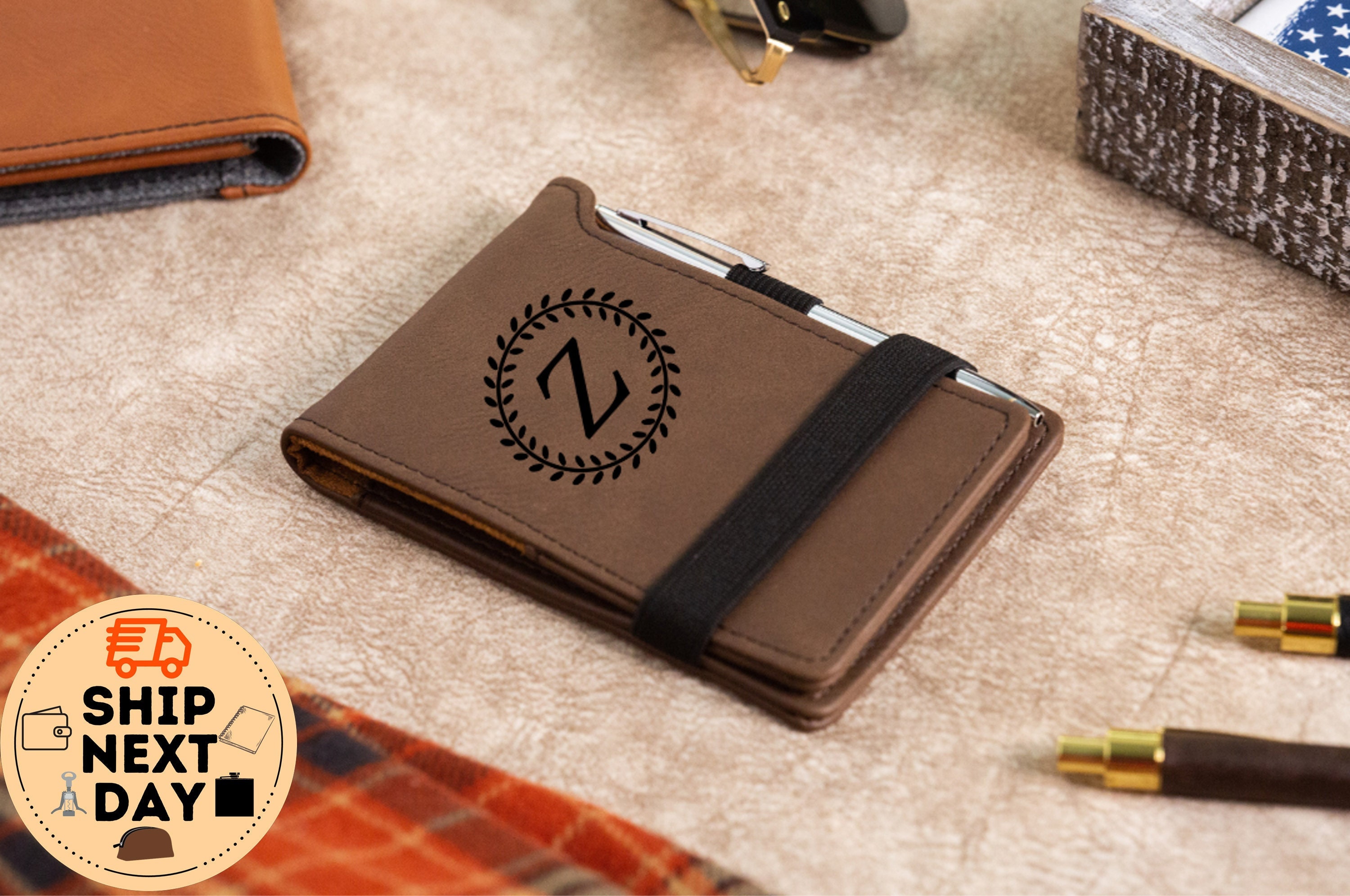Engraved Leather Notepad Business Notepad With Pen - Etsy