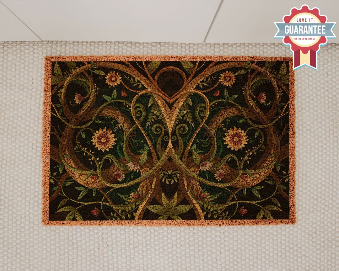 Colorful Doormat, Summer Decor, Housewarming Gift, Closing Gift, Floral ...