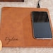 Custom Leather Charging Mat personalized Phone Charger - Etsy