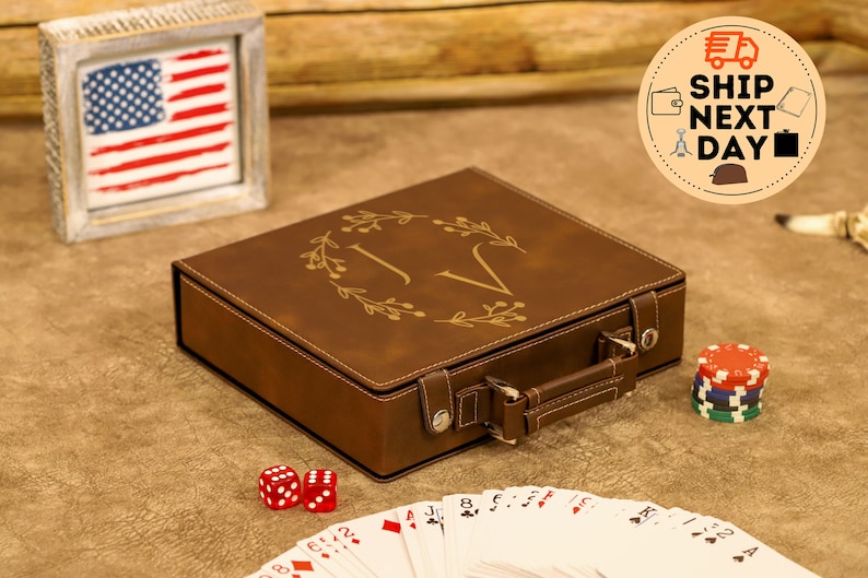 Engraved Poker Set, Groomsmen Gifts, Gift for Him, Gifts for Men ...