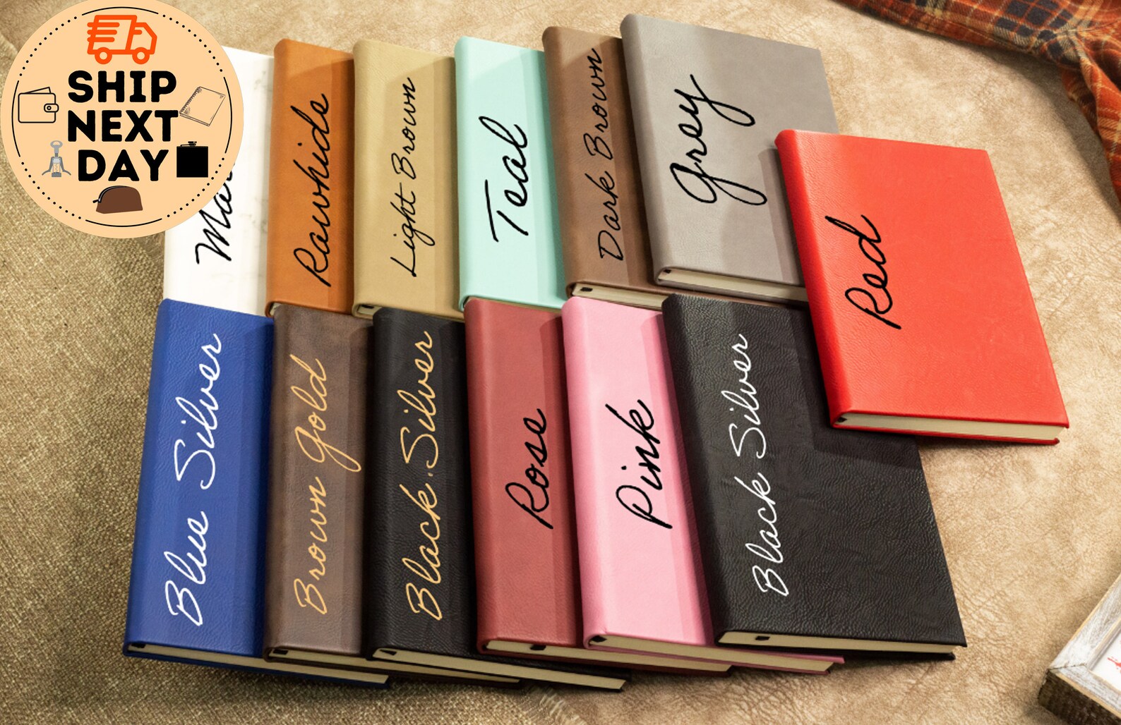 Custom Journal Engraved Leather Journal Personalized - Etsy