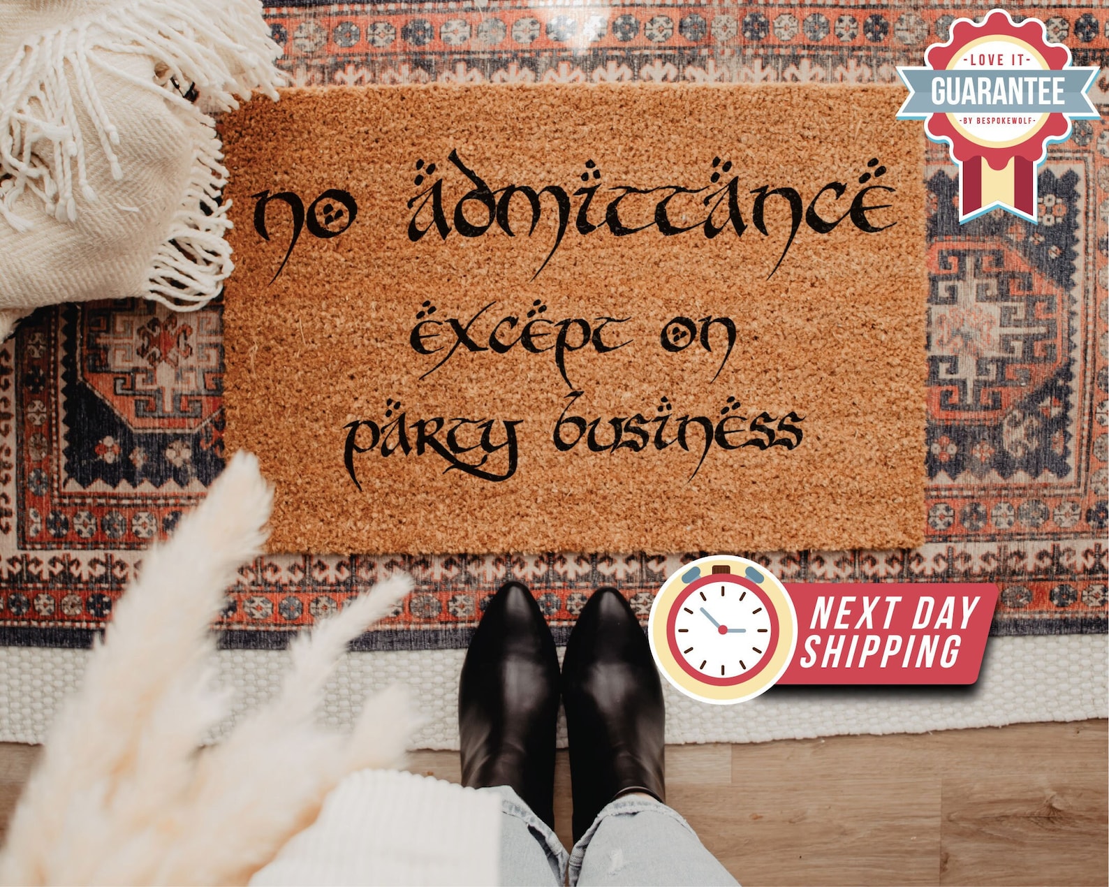 Doormat No Admittance Except on Party Business, Welcome Doormat, Nerdy ...