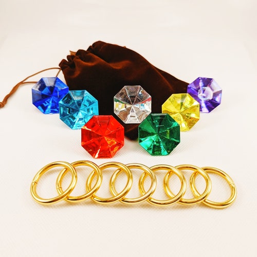 Sonic Gold 9 Mini Metal Power Rings Game Figure Display - Etsy