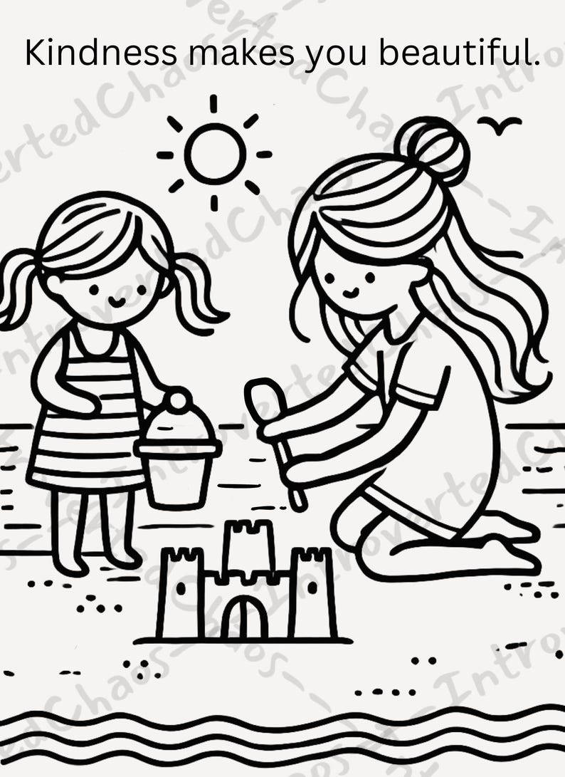 Digital Self-love Inspirational Coloring Book for Girls | Printable ...