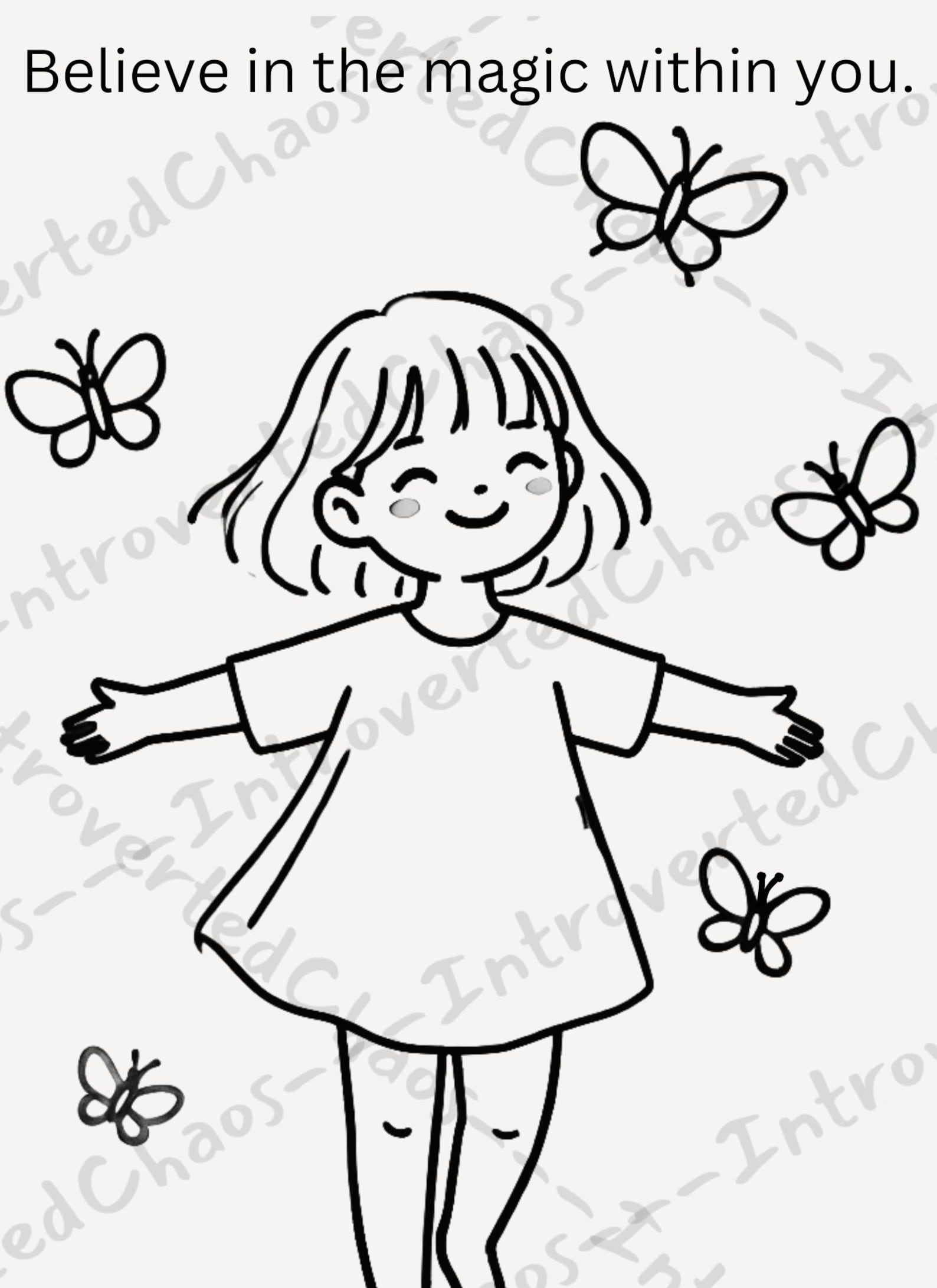 Digital Self-love Inspirational Coloring Book for Girls | Printable ...