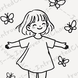 Self-love Coloring Book for Girls | Inspirational PNG & PDF (digital ...