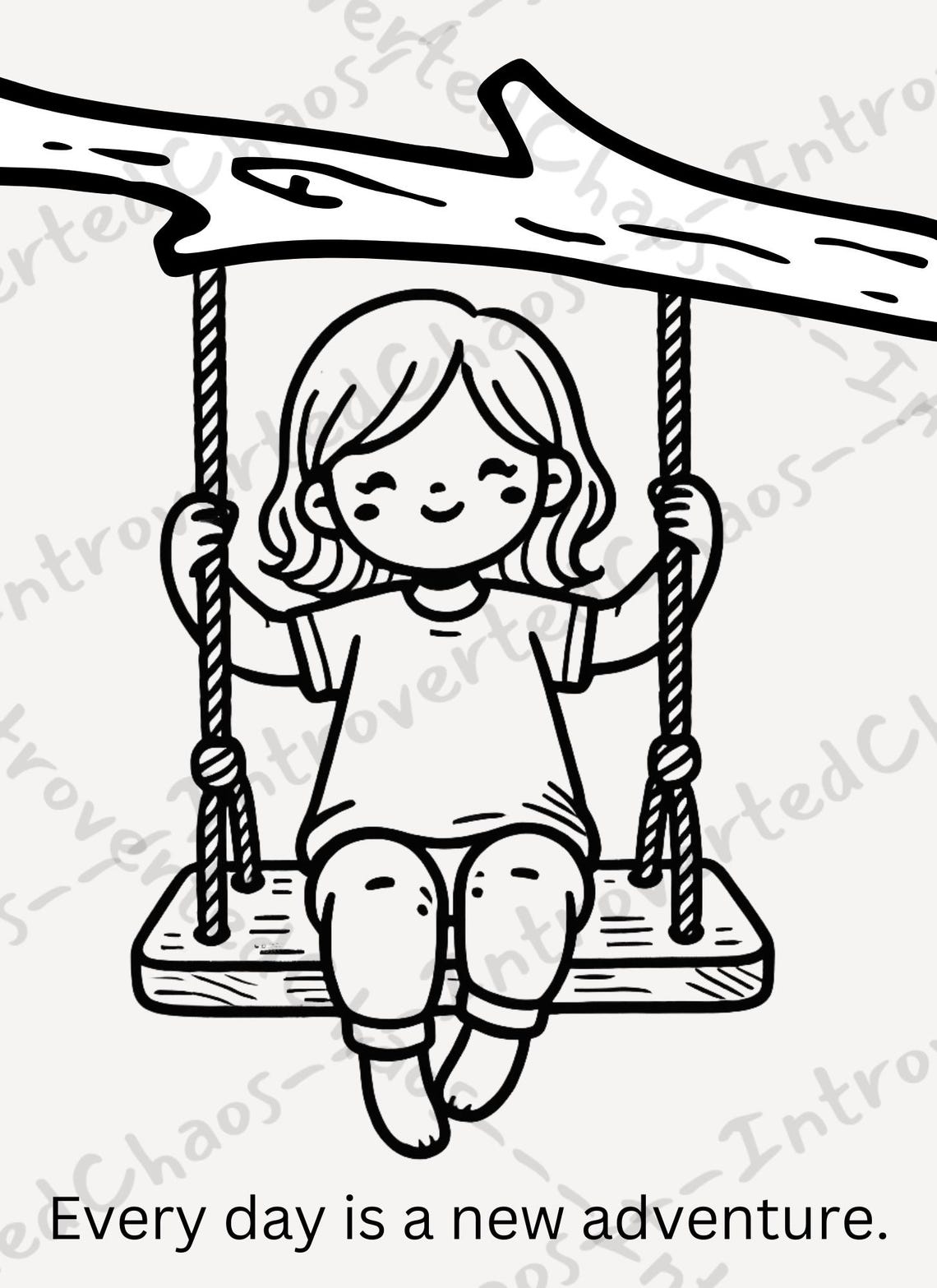 Digital Self-love Inspirational Coloring Book for Girls | Printable ...