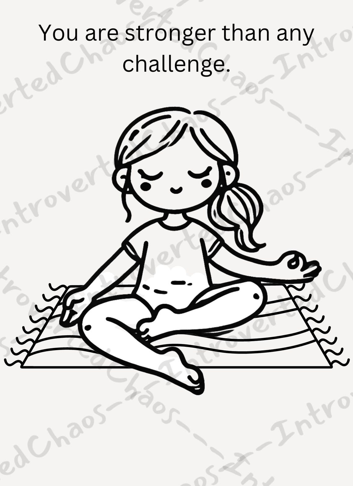 Digital Self-love Inspirational Coloring Book for Girls | Printable ...