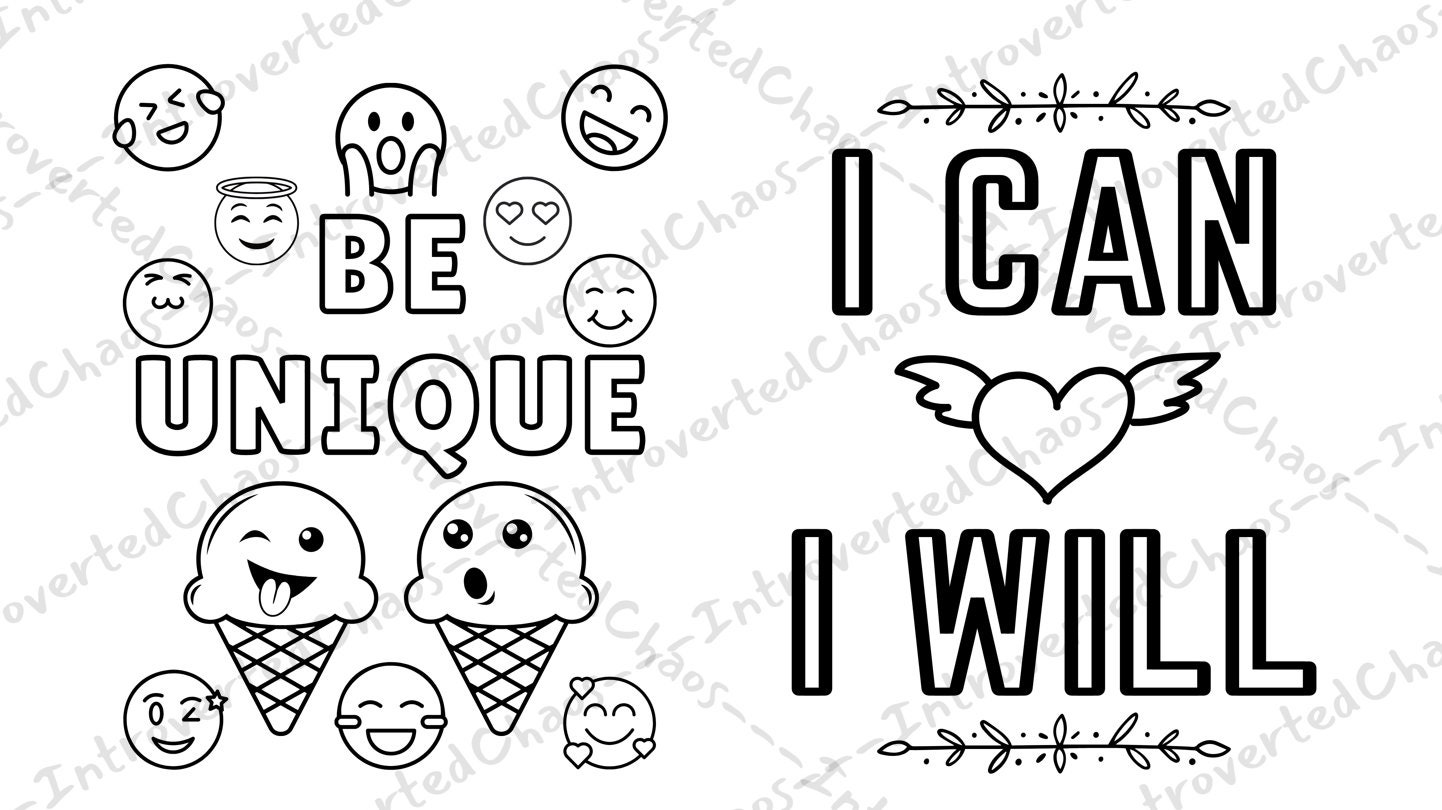 Digital Self-love Activity Book | Printable | 50 Pages | 50 PNG Images ...