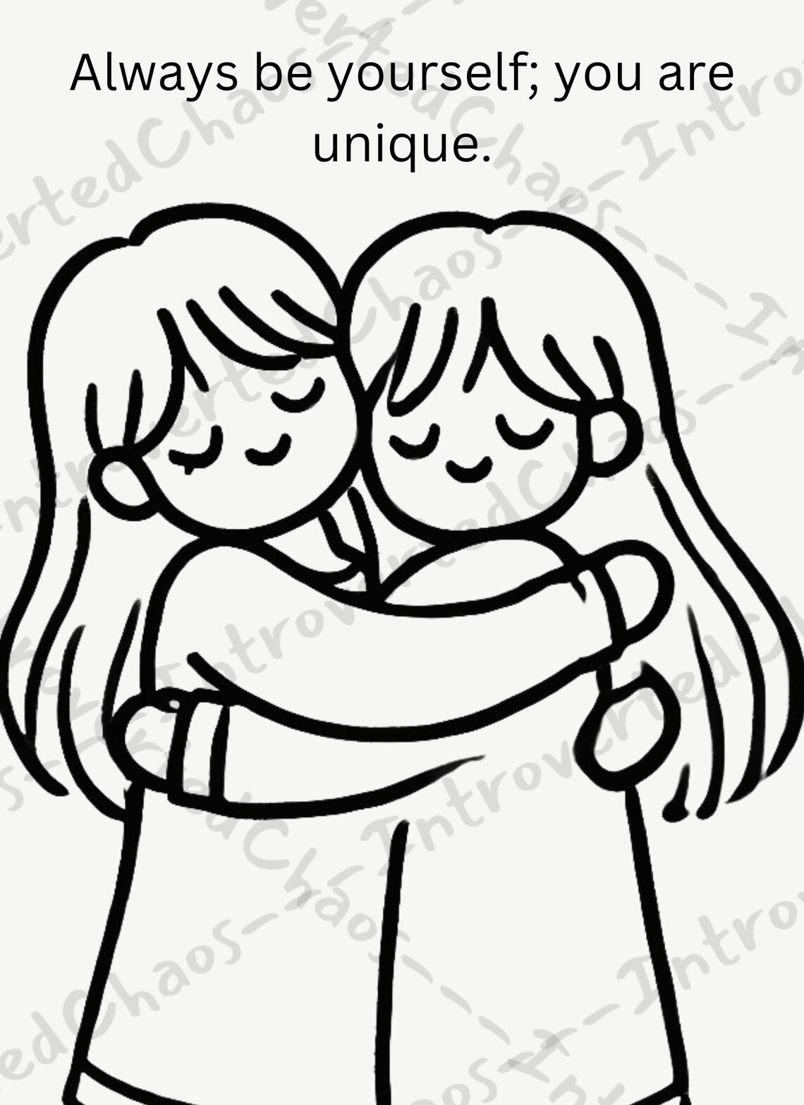 Digital Self-love Inspirational Coloring Book for Girls | Printable ...
