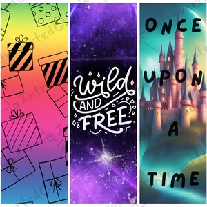 40+ Printable Digital Bookmarks | Pngs | ZIP File - Etsy